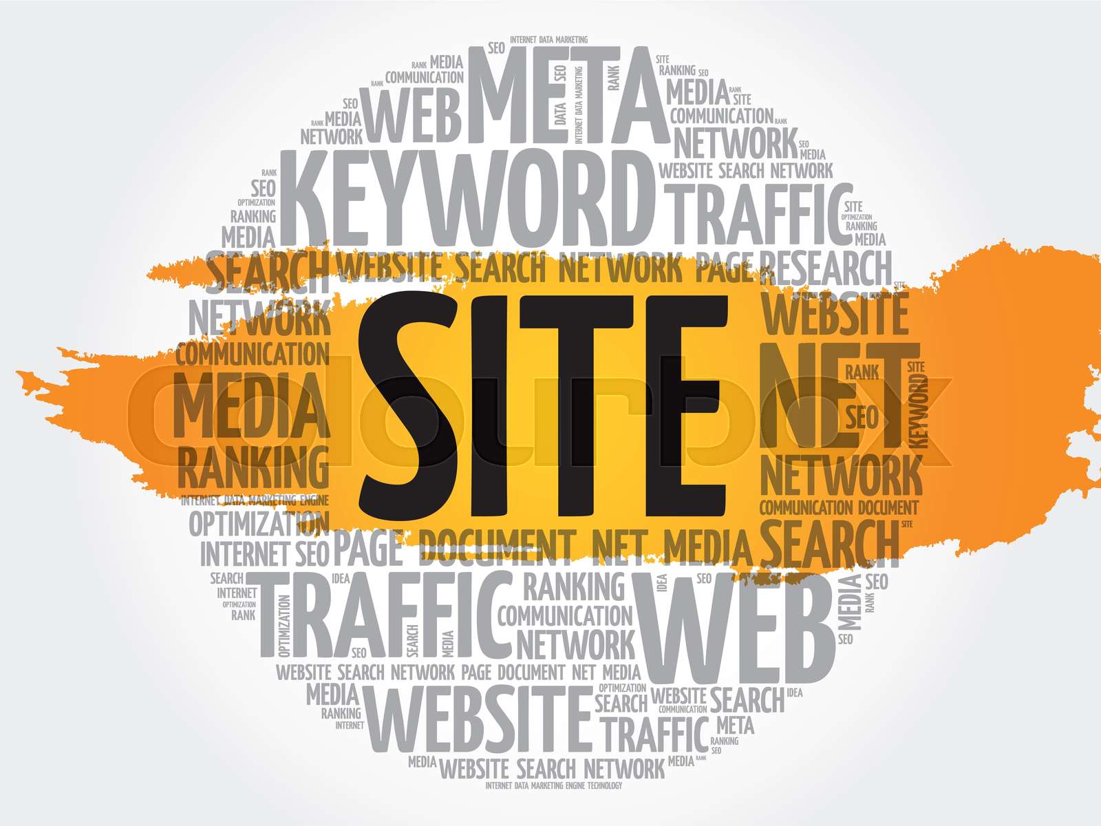 SITE word cloud collage | Stock vector | Colourbox