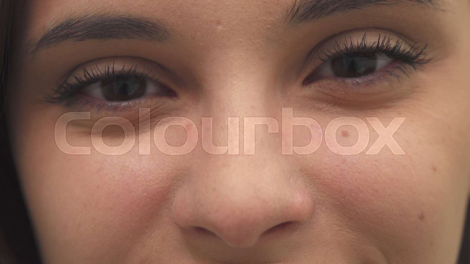 Girl opens her eyes | Stock image | Colourbox Girl opens her eyes | Stock image | Colourbox