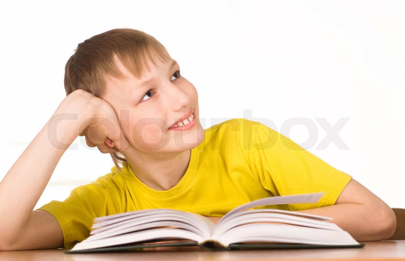 boy in a yellow | Stock image | Colourbox