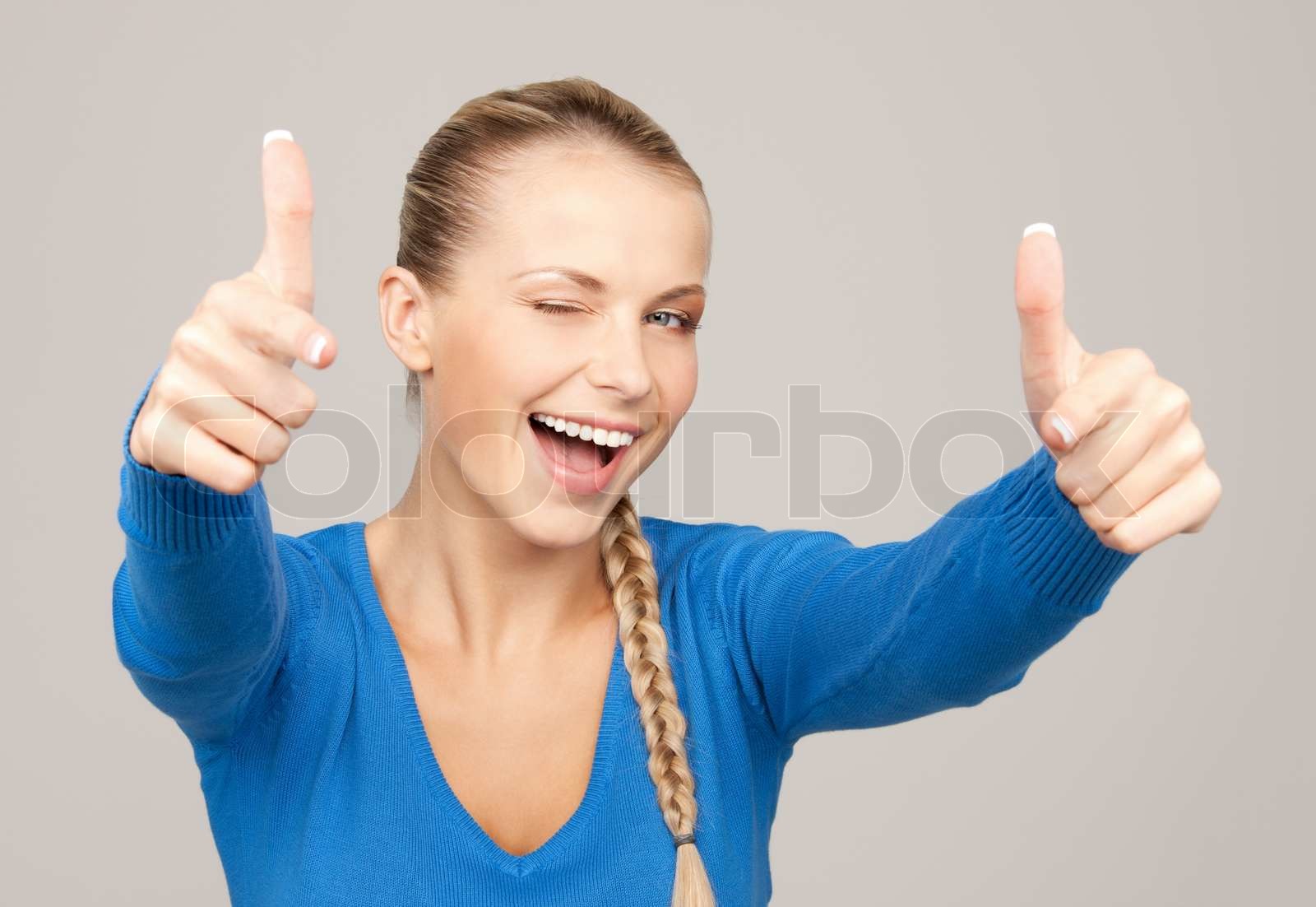 Daumen hoch | Stock Bild | Colourbox