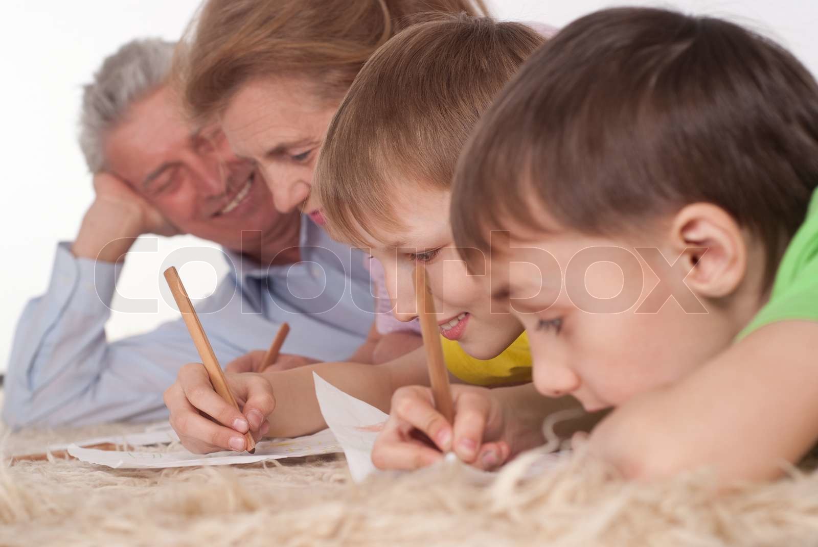 Großeltern und Enkel | Stock Bild | Colourbox