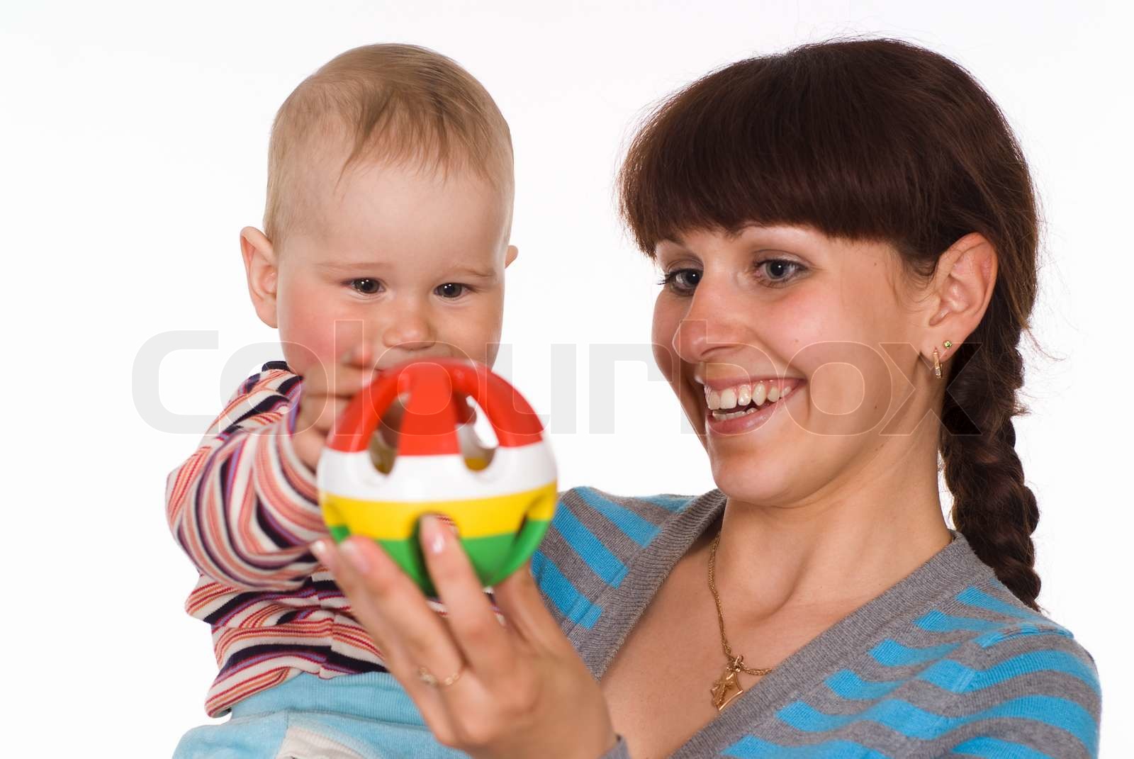 mor og en baby | Stock foto | Colourbox