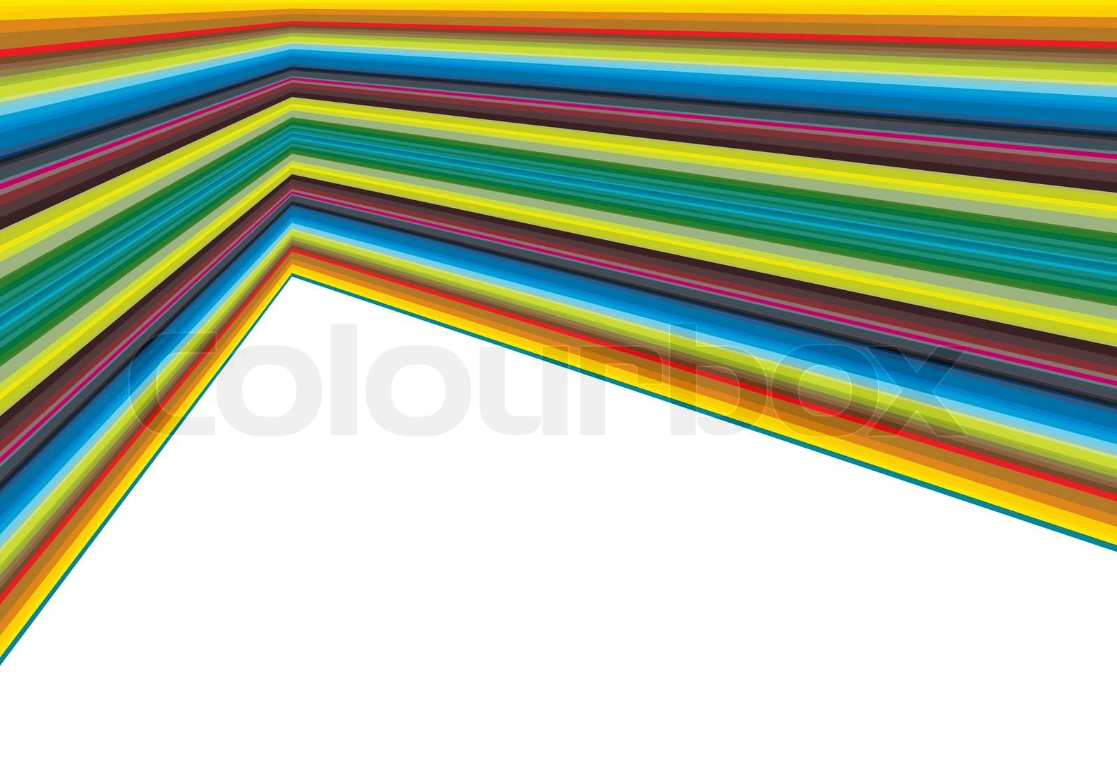 Colorful lines with three dimensional feel | Stock vector | Colourbox