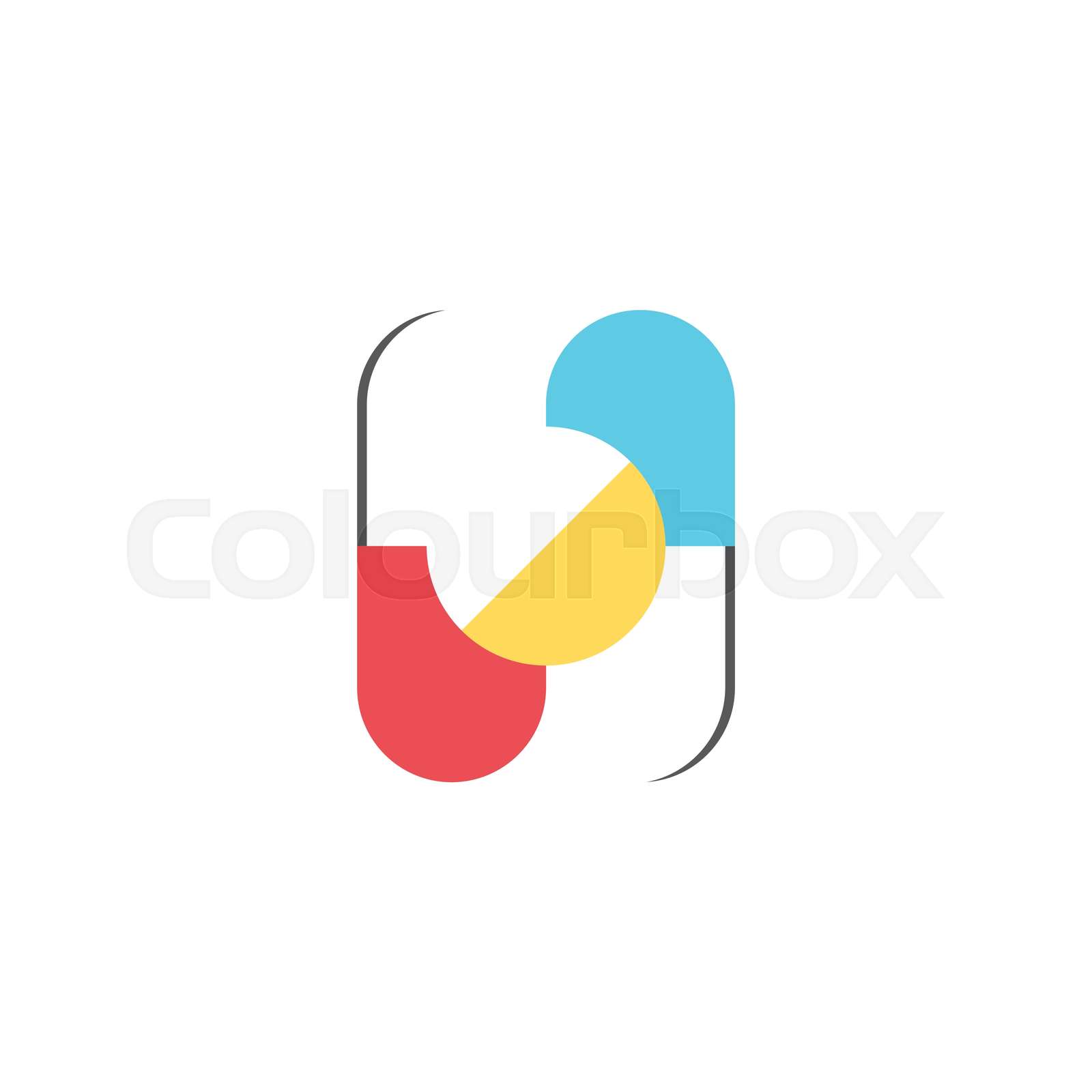 pills icon pharmacy logo vector | Stock vector | Colourbox