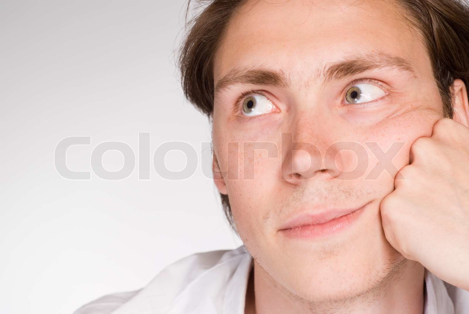 clever man on white | Stock image | Colourbox