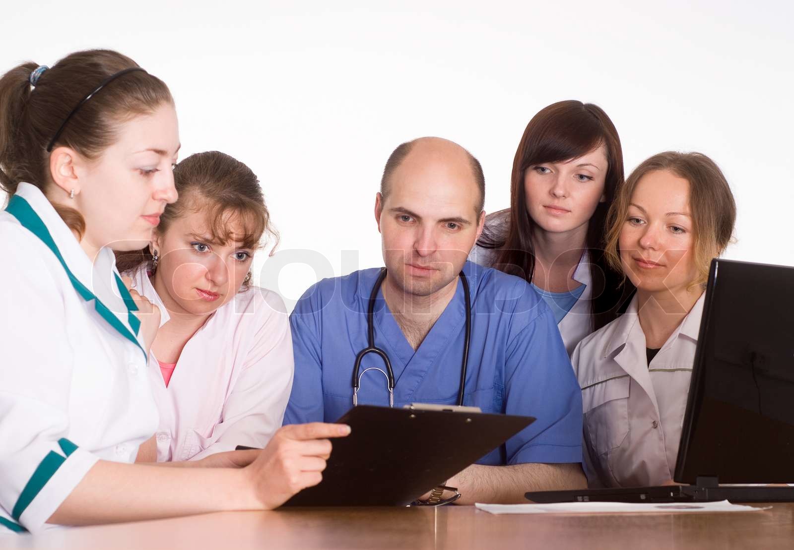 medical gathering portrait | Stock image | Colourbox
