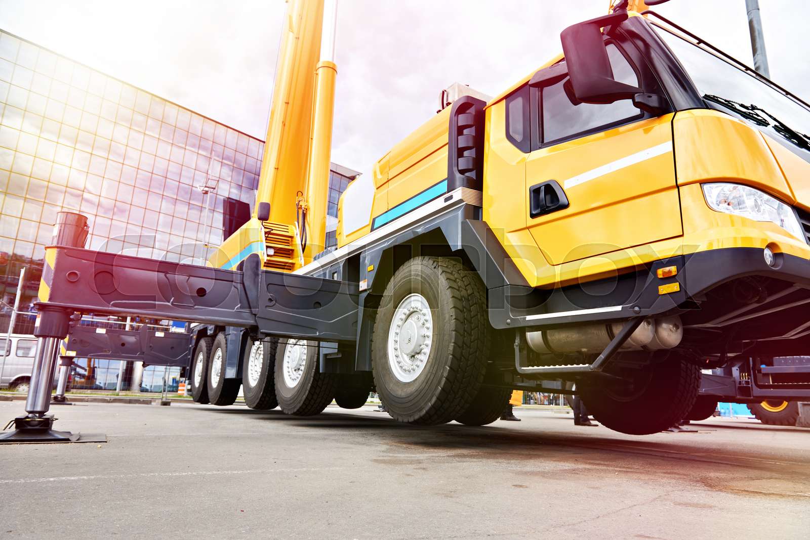 Mobile crane off-road capability | Stock image | Colourbox