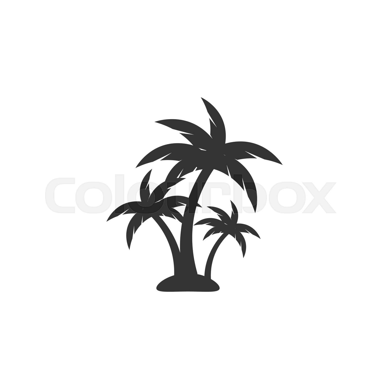 Palm tree icon design template vector isolated | Stock vector | Colourbox