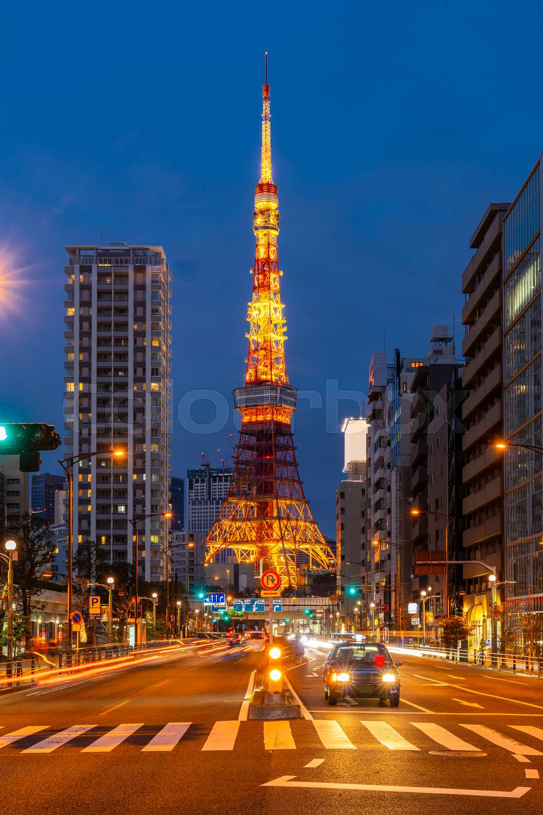 Tokyo Tower sunset | Stock image | Colourbox