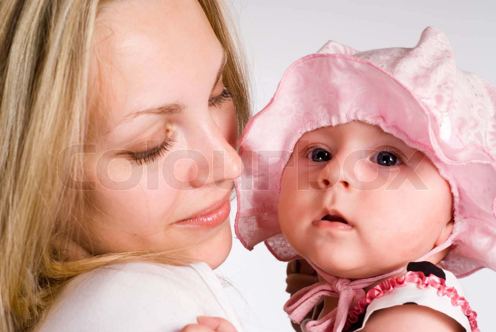 cute baby with mom | Stock image | Colourbox