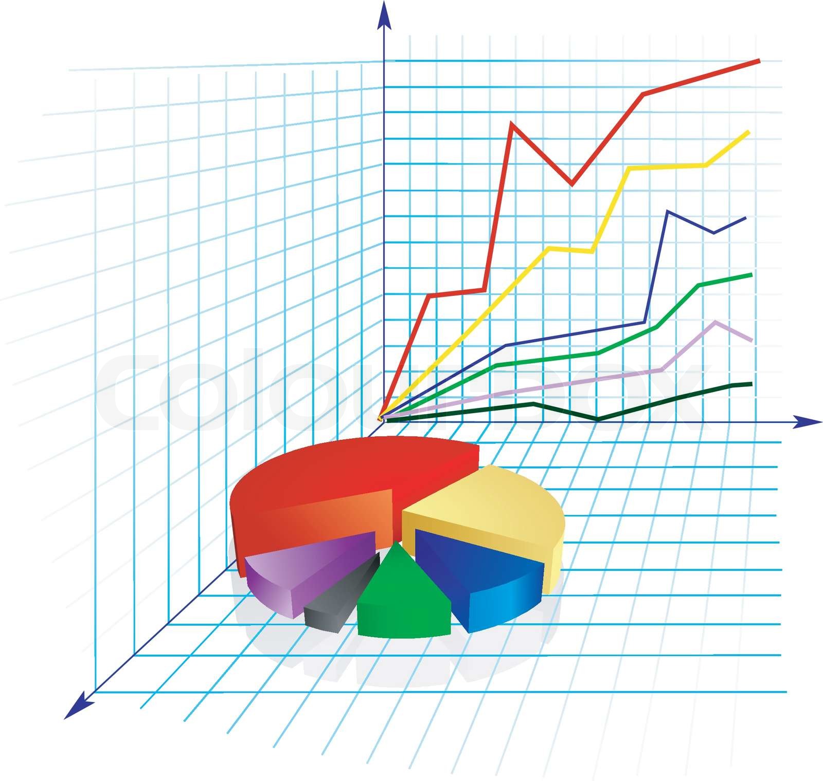The color diagram with arrows | Stock vector | Colourbox