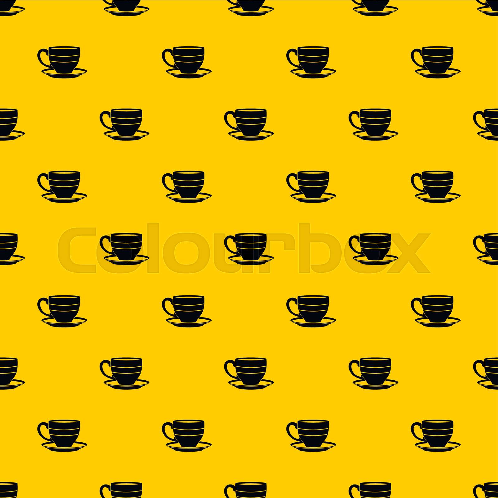 Cup pattern vector | Stock vector | Colourbox