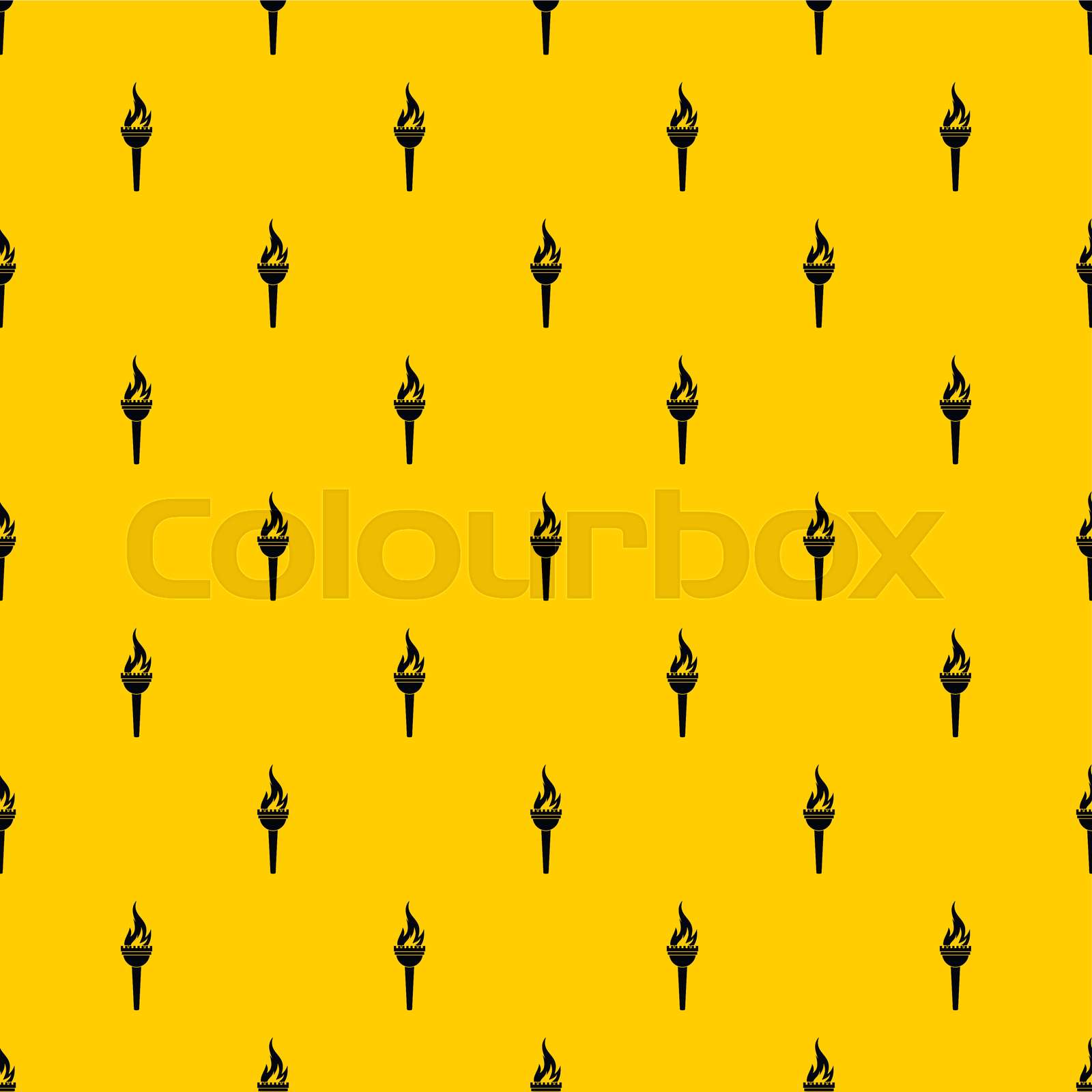 Torch pattern vector | Stock vector | Colourbox
