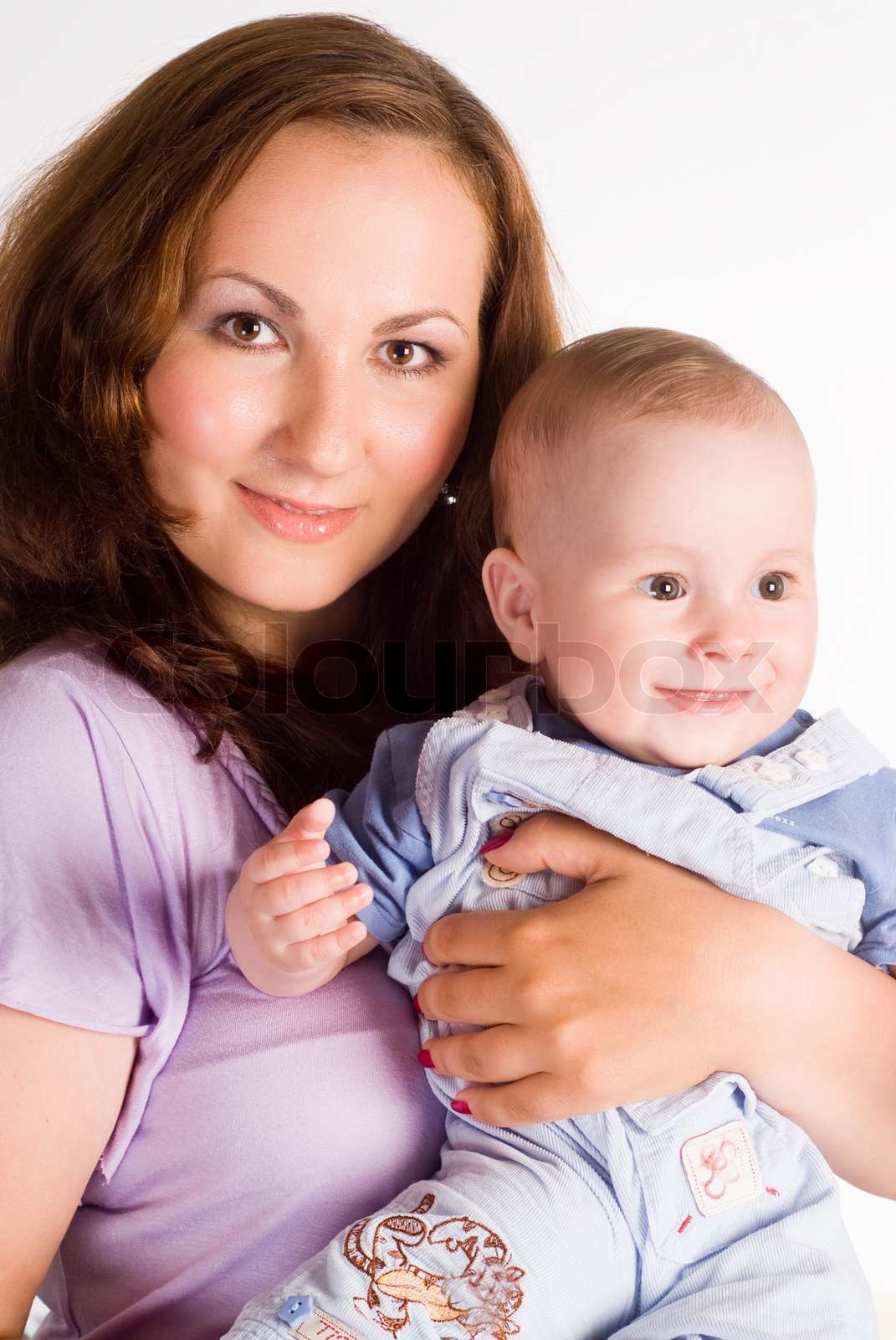 happy mom and son | Stock image | Colourbox