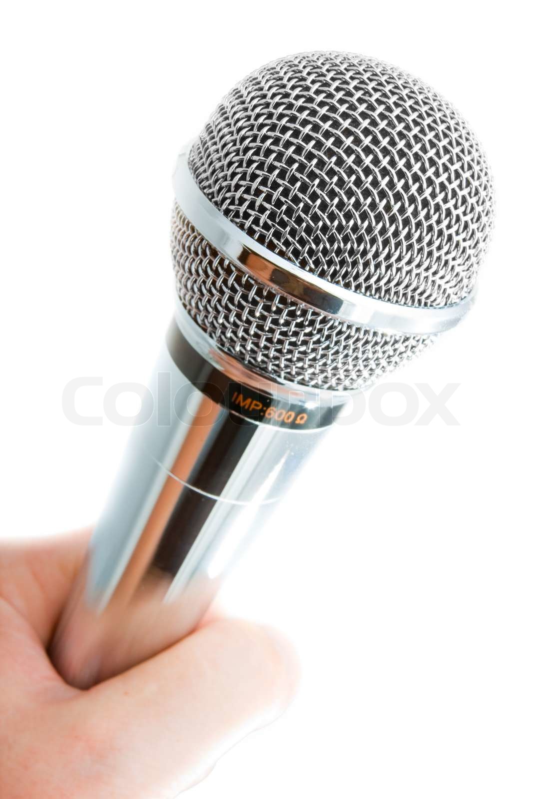 Mike in der Hand | Stock Bild | Colourbox