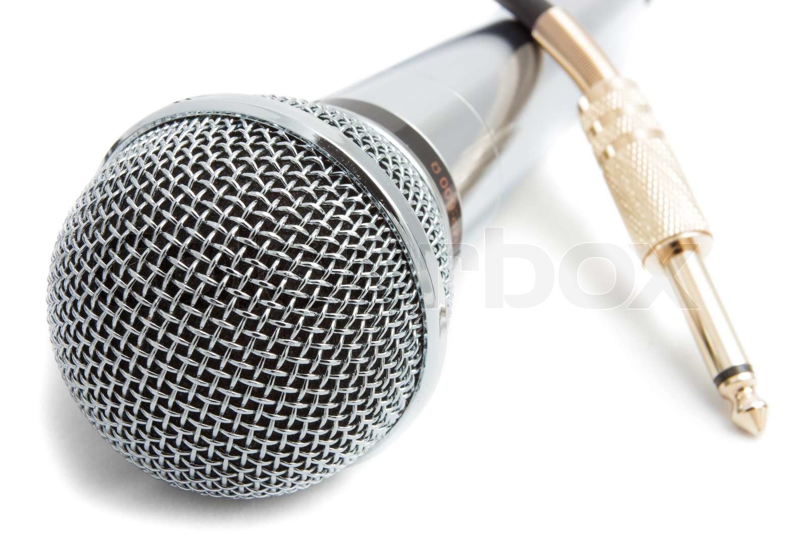 microphone with connector | Stock image | Colourbox