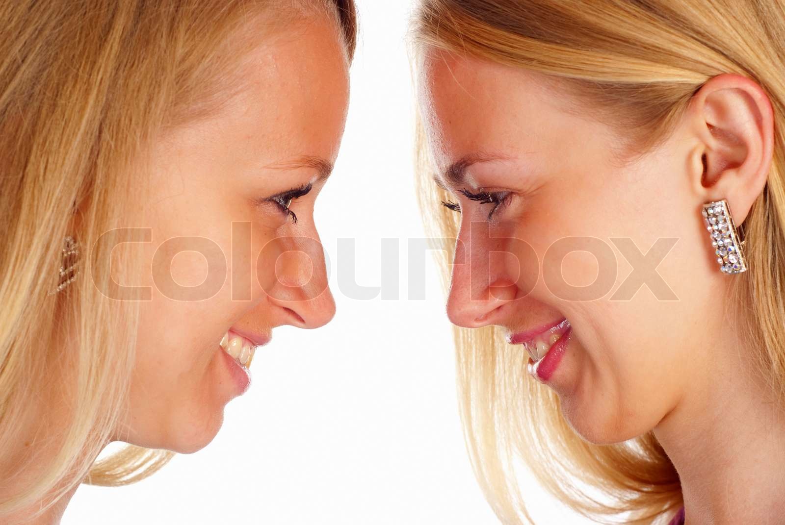 two girls portrait | Stock image | Colourbox