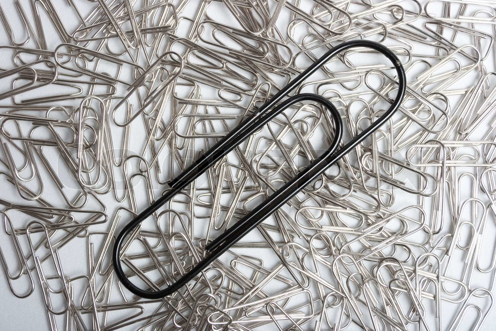 silver paper clip | Stock image | Colourbox