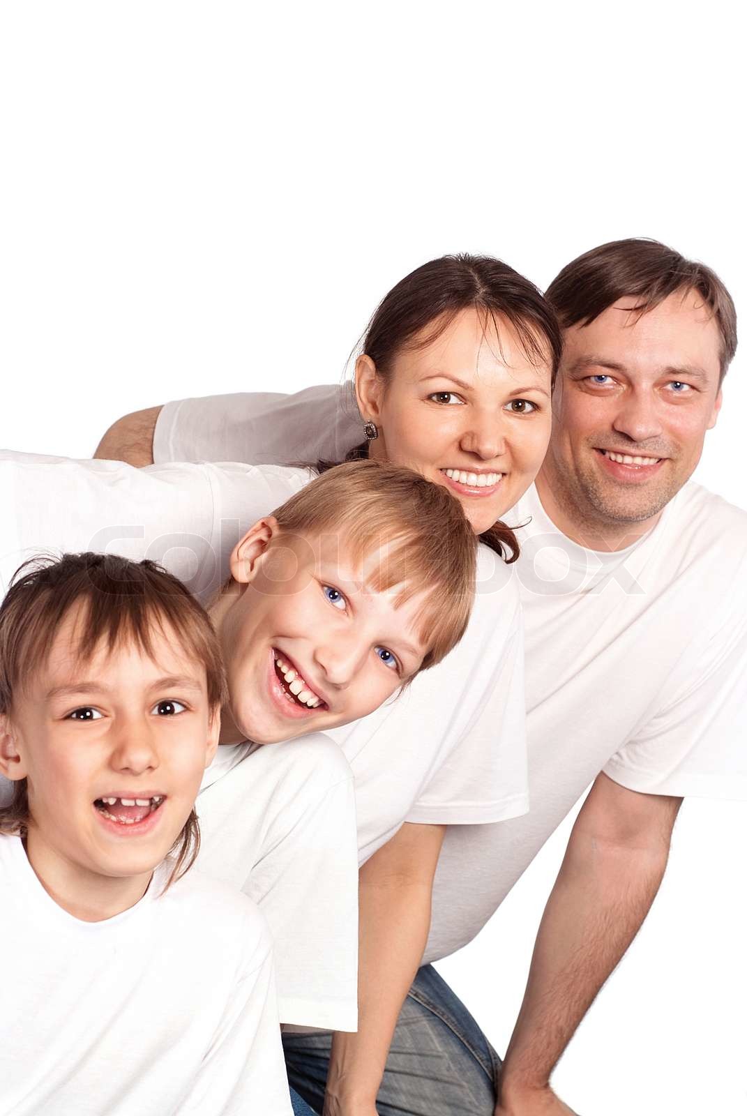 Familie von einer Vier | Stock Bild | Colourbox