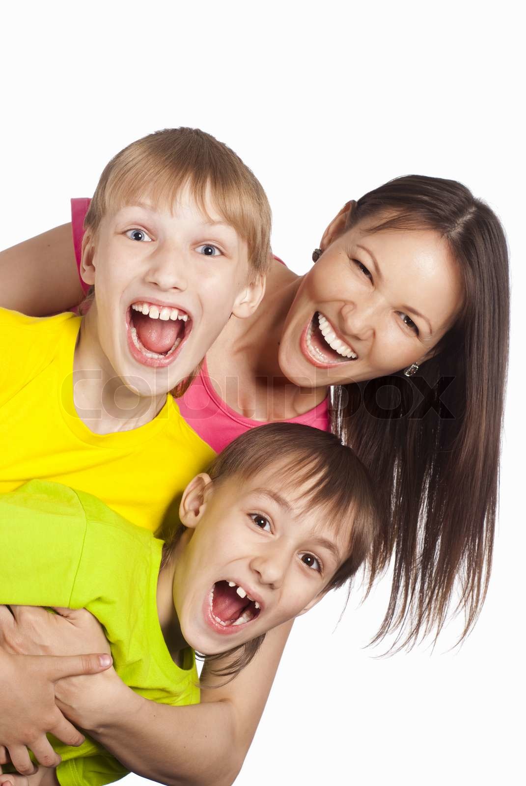 boys with mom | Stock image | Colourbox