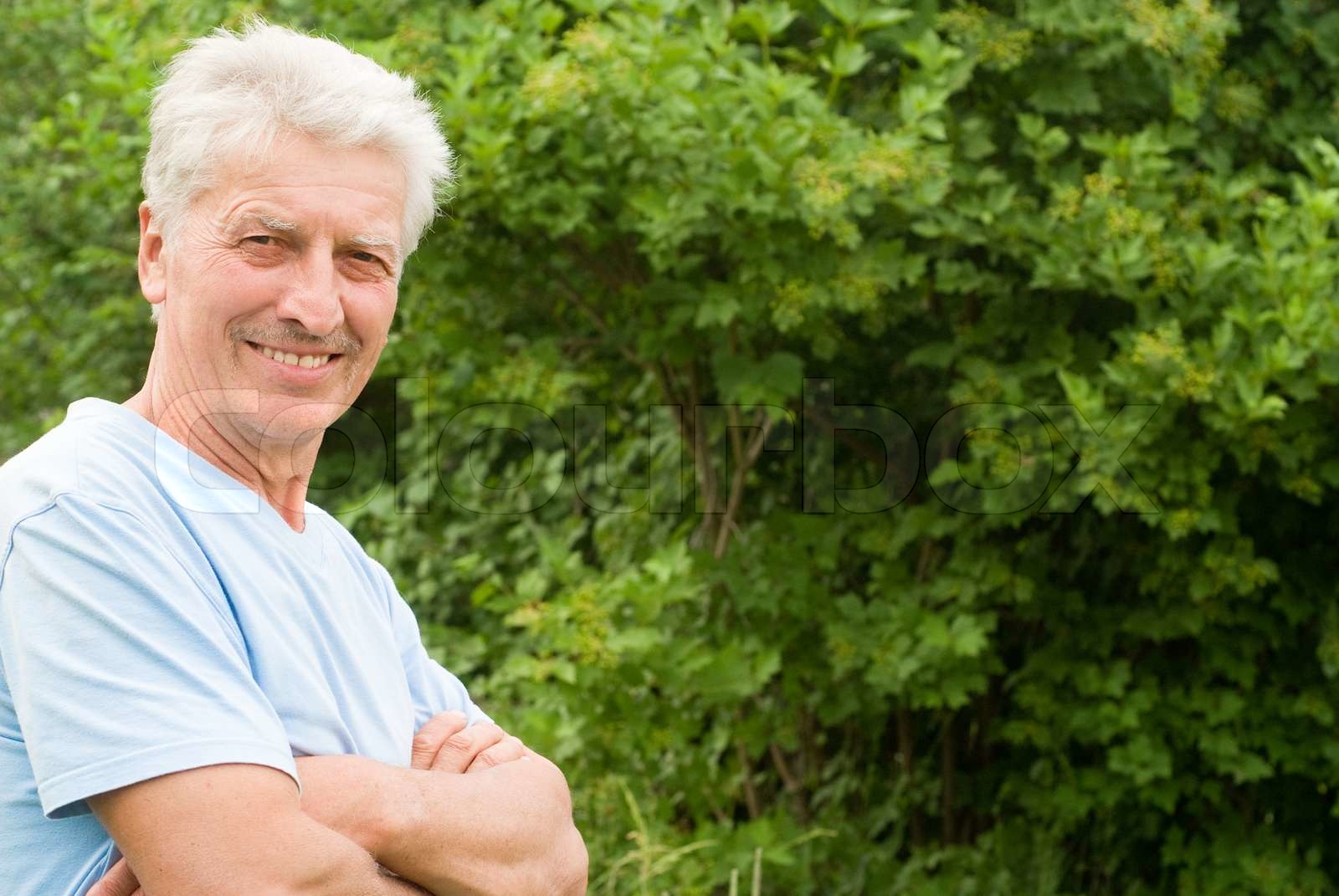 old man outside | Stock image | Colourbox