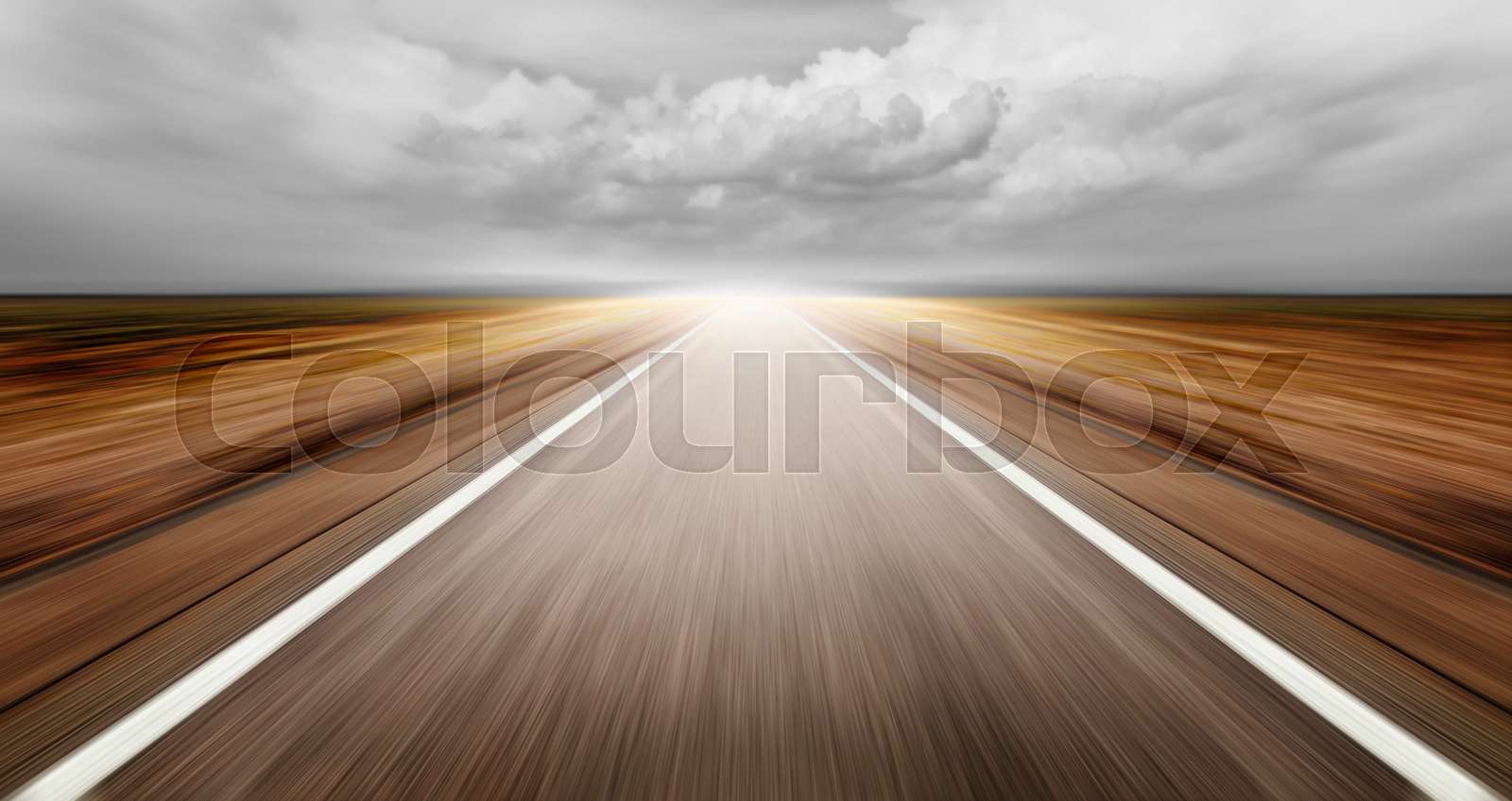 kørebane, vej, bevægelse | Stock foto | Colourbox