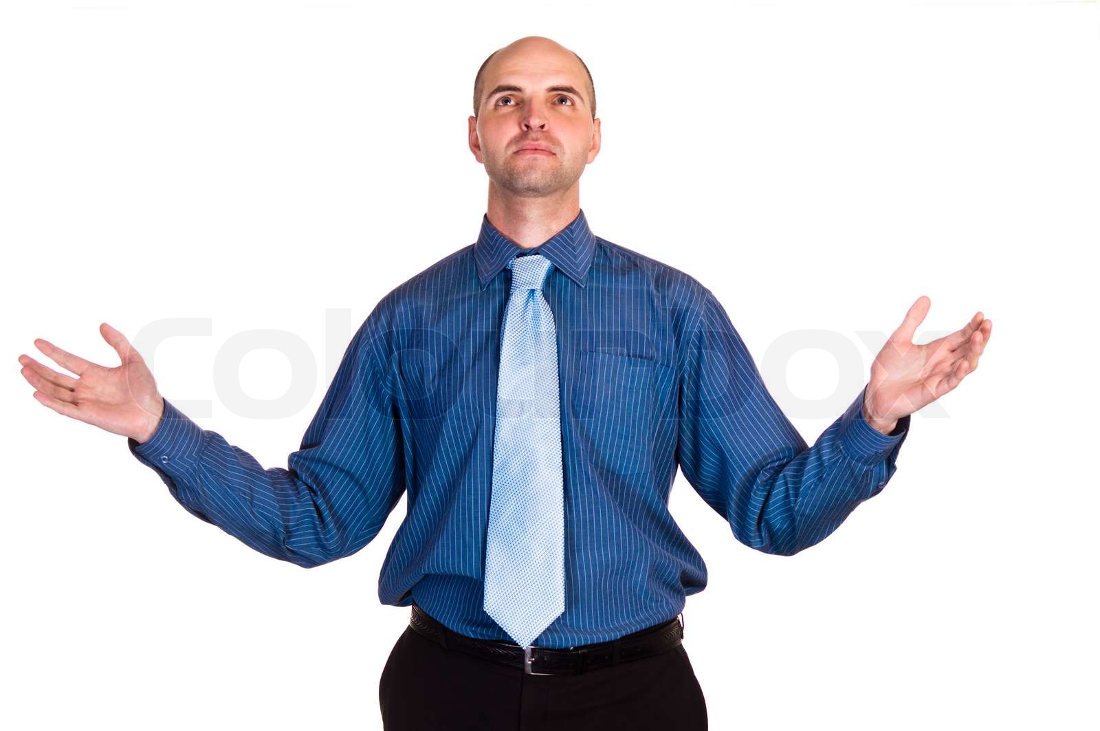 smart man on white | Stock image | Colourbox