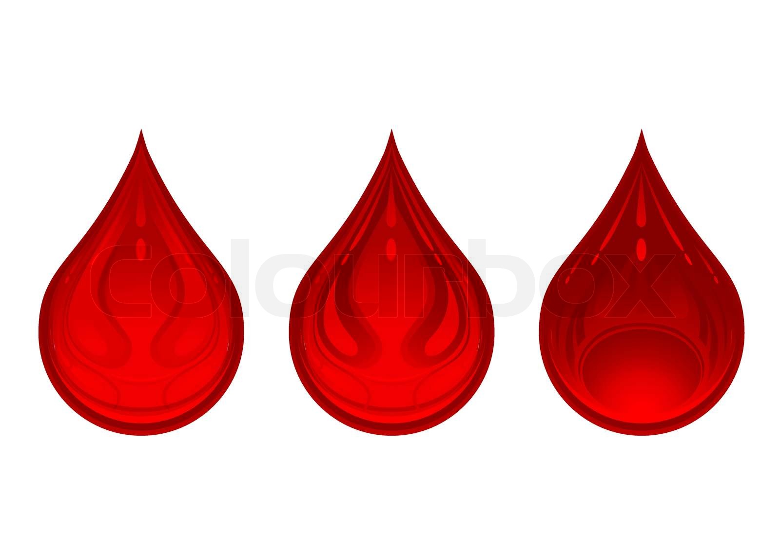 sangre, rojo, gota | Vector de archivo | Colourbox