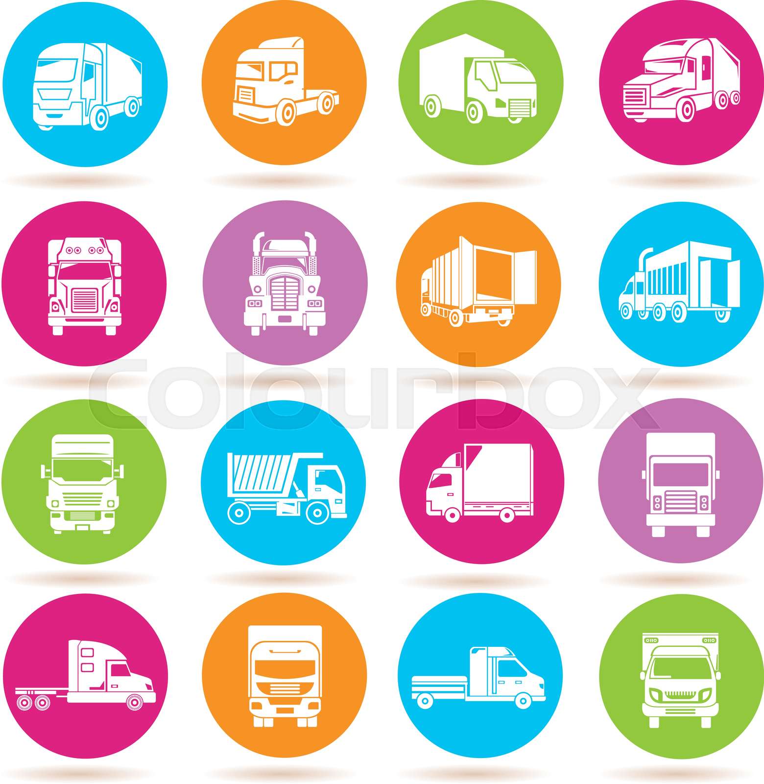 auto, piktogramm, icons | Stock-Vektor | Colourbox