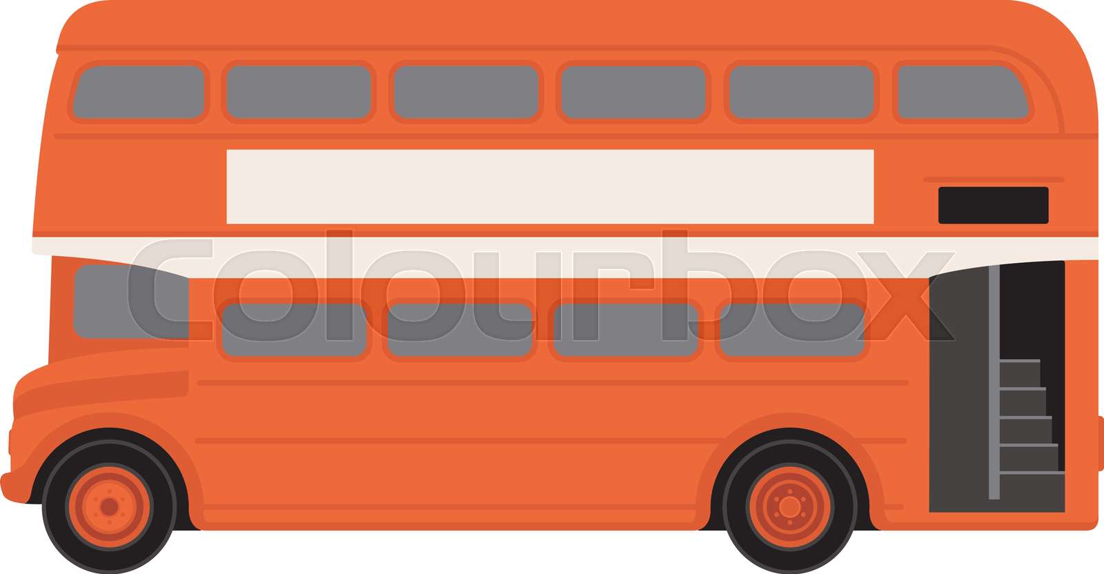 red london bus | Stock vector | Colourbox