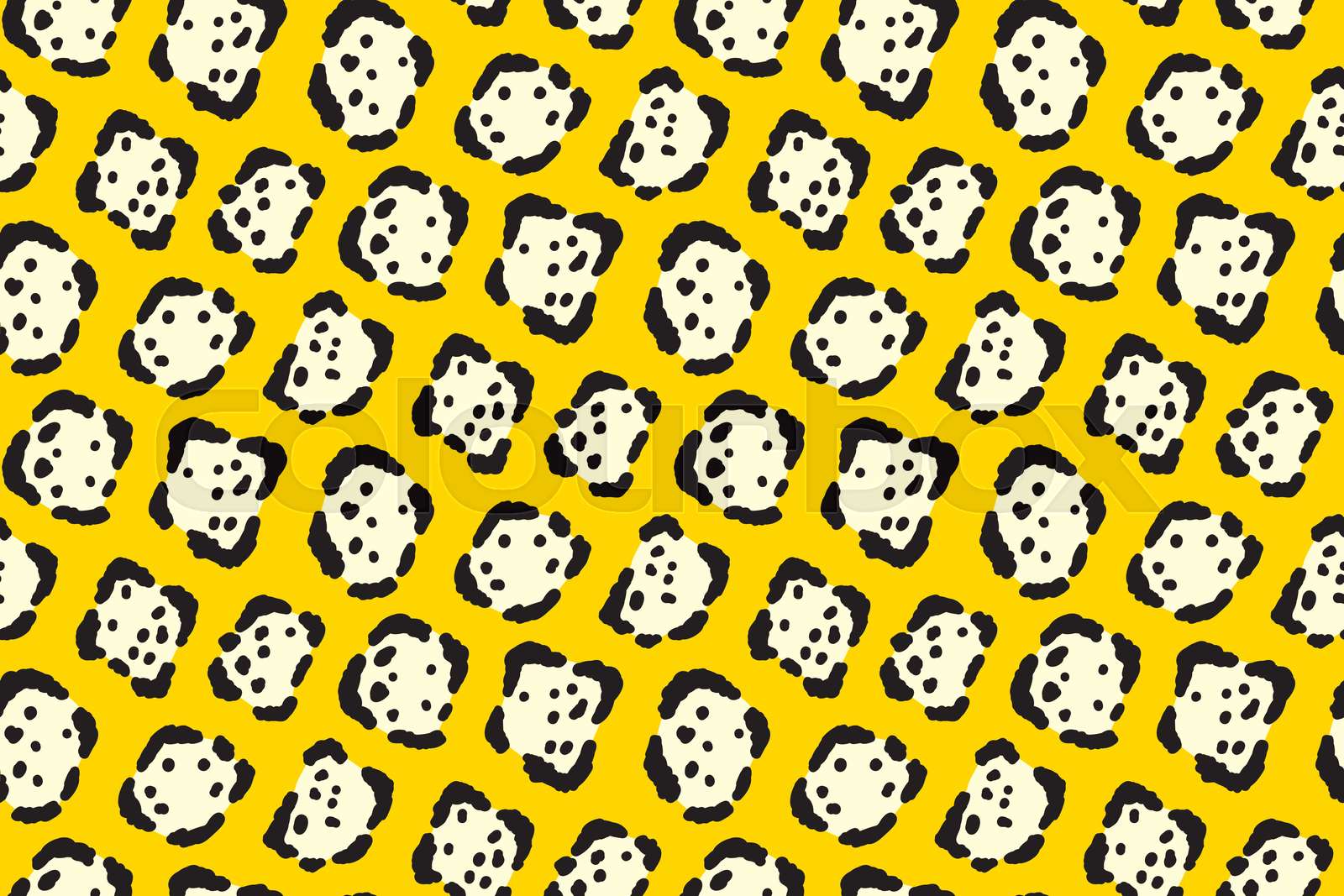 Jaguar seamless texture. Tropical animal tile pattern. | Stock vector ...