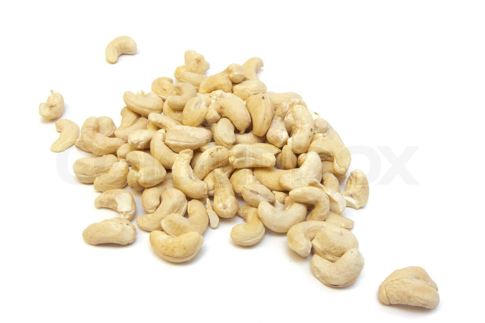 Nuts on white | Stock image | Colourbox