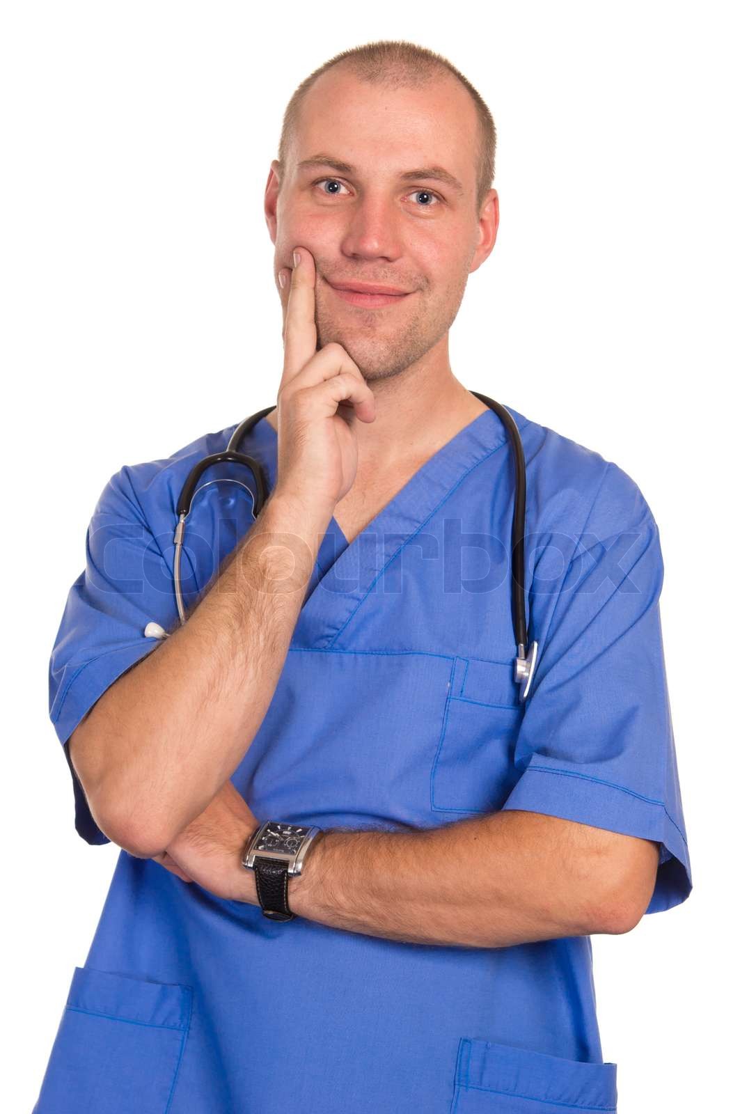 nice doctor standing | Stock image | Colourbox