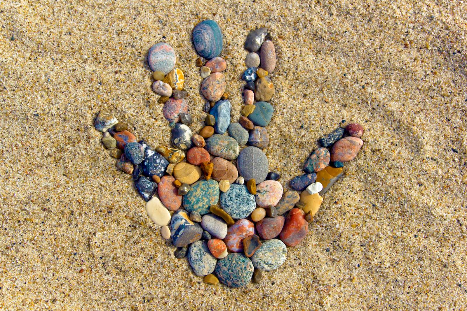 Stone hand | Stock image | Colourbox