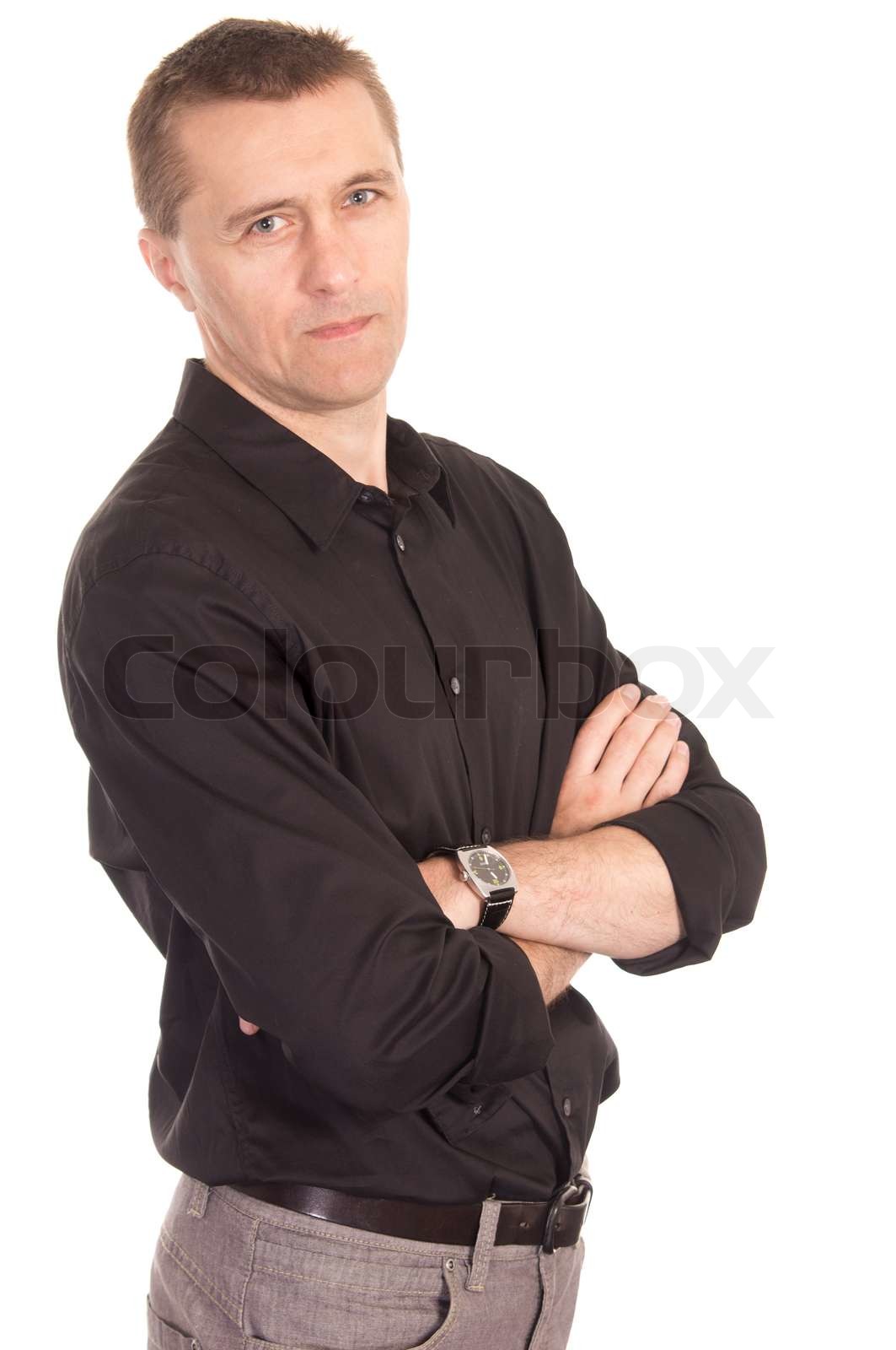 smart man on white | Stock image | Colourbox