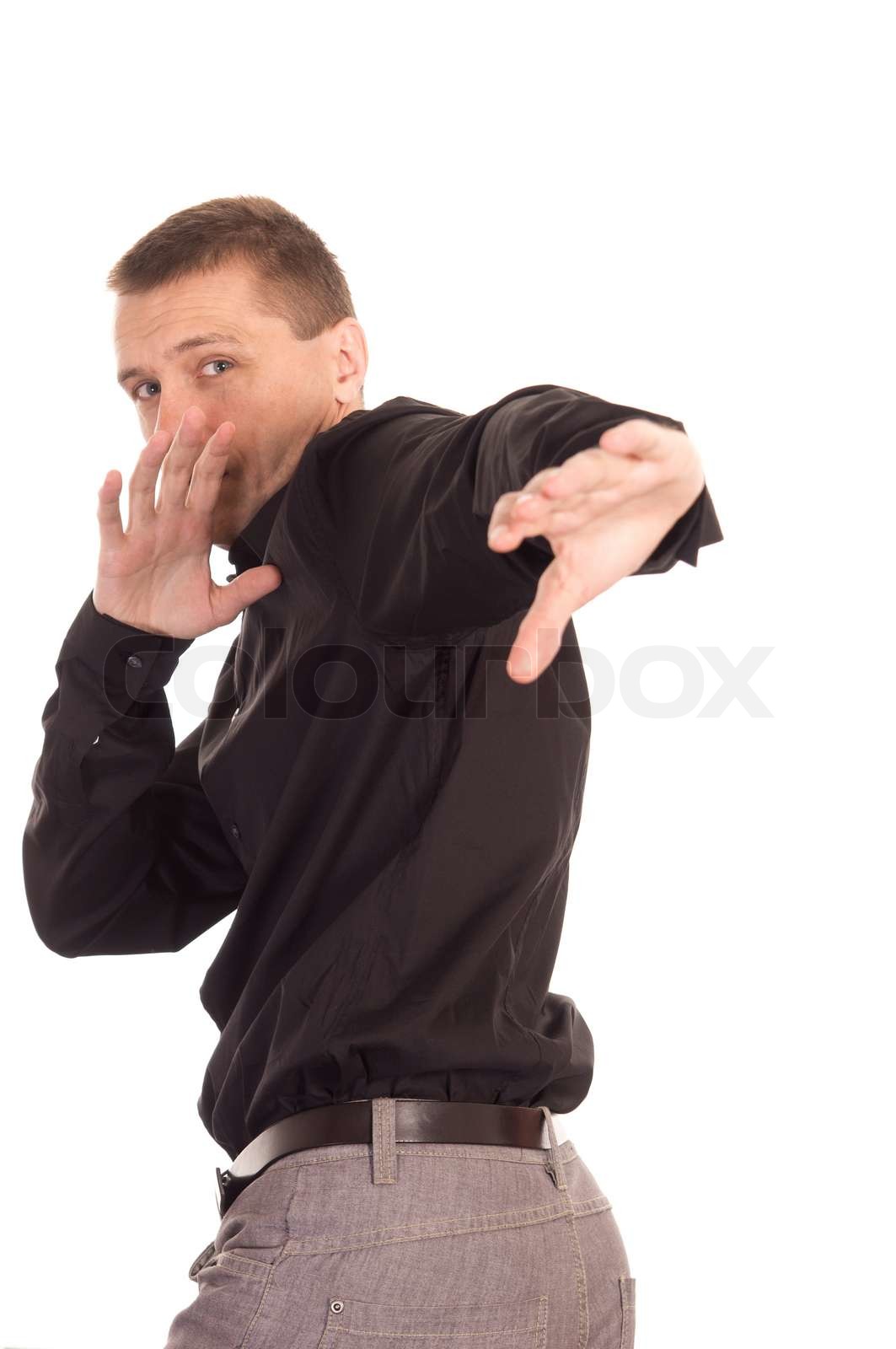 smart man posing | Stock image | Colourbox