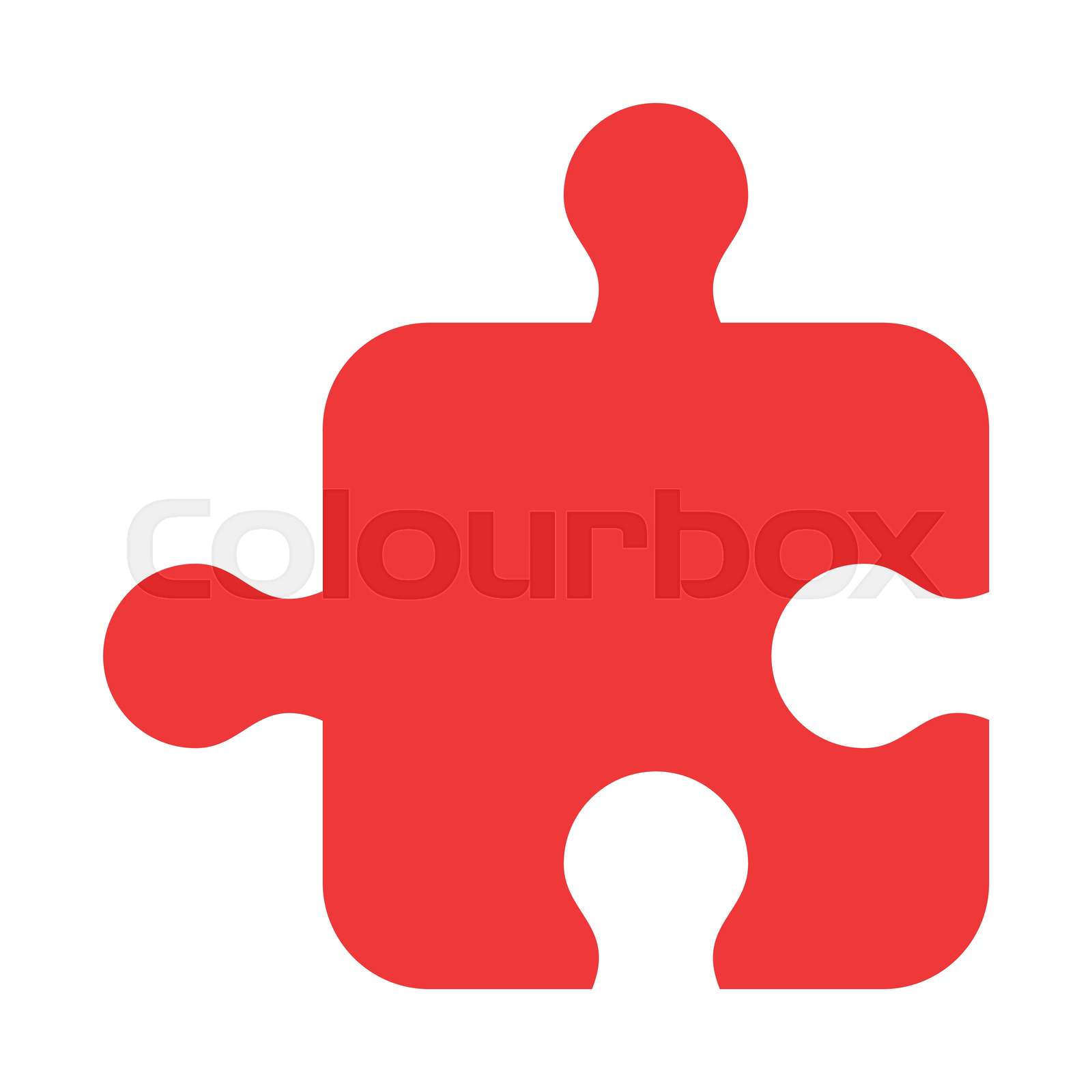 puzzle piece symbol isolated | Stock vector | Colourbox