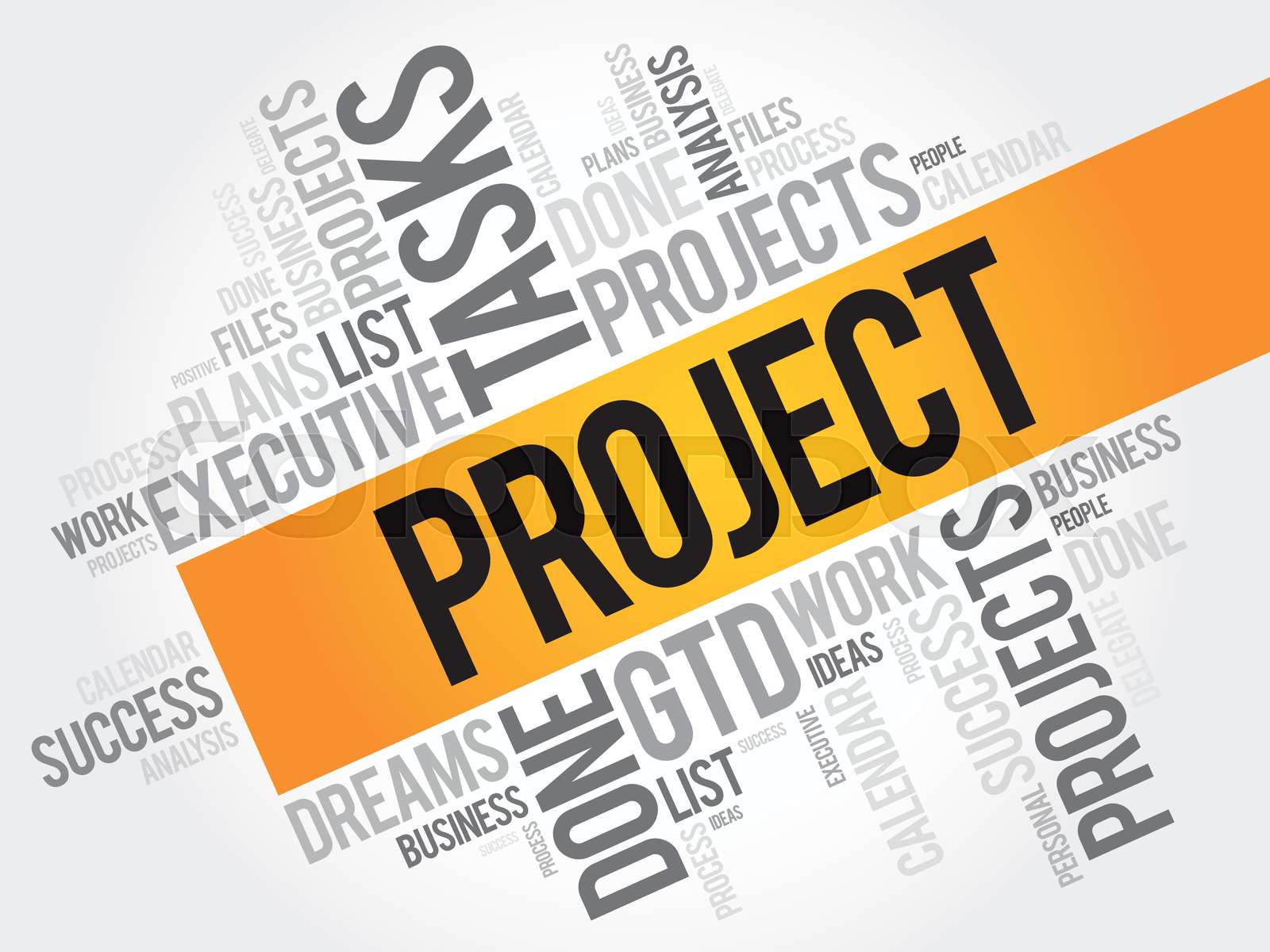 PROJECT word cloud collage | Stock vector | Colourbox