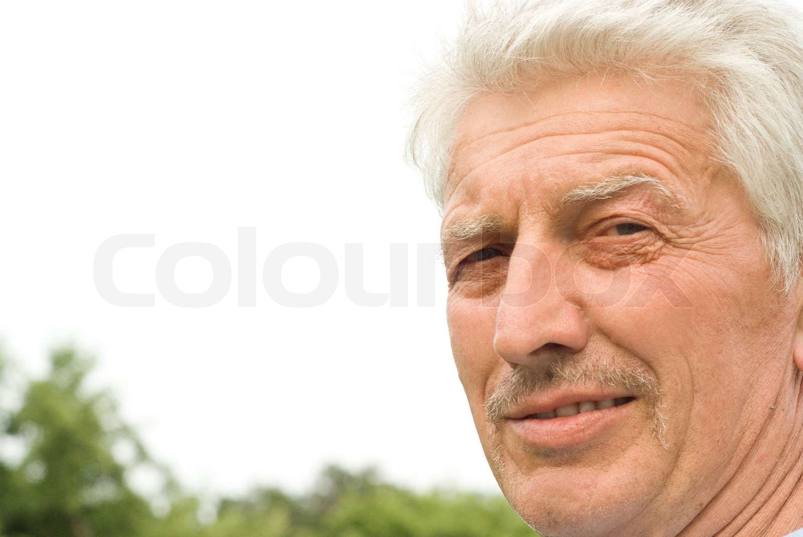 old man at nature | Stock image | Colourbox