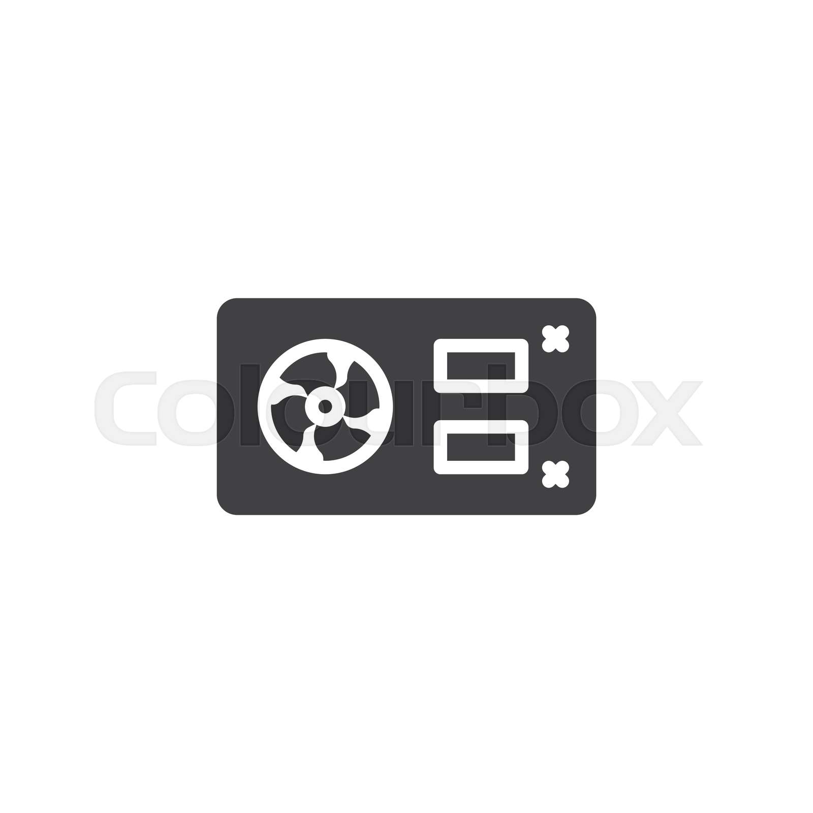 Computer Power Supply vector icon | Stock vector | Colourbox