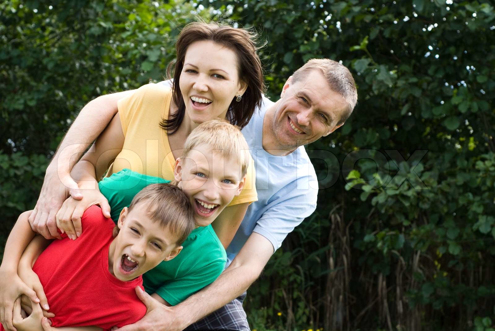 nice family at park | Stock image | Colourbox