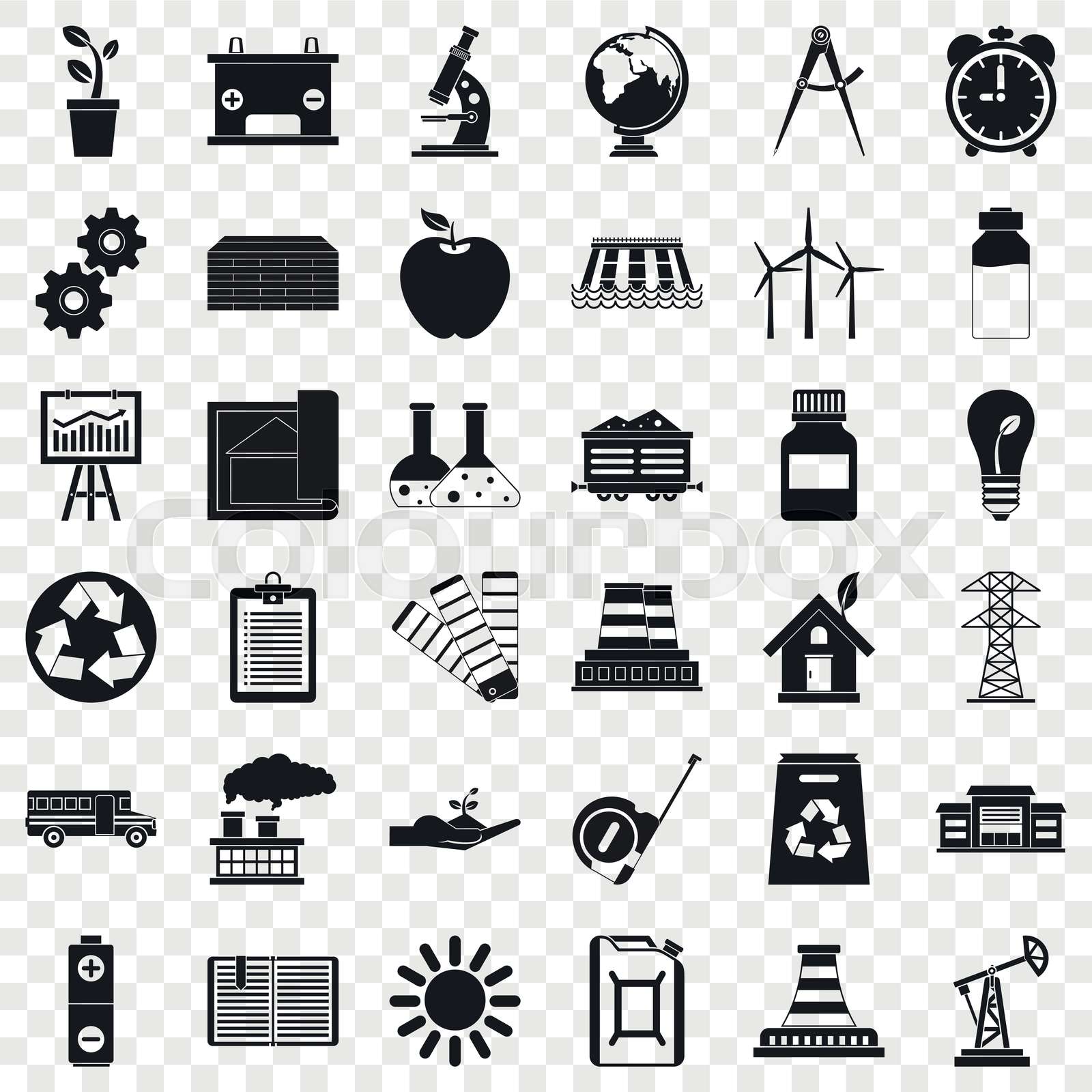 groß, betrieb, icon | Stock-Vektor | Colourbox