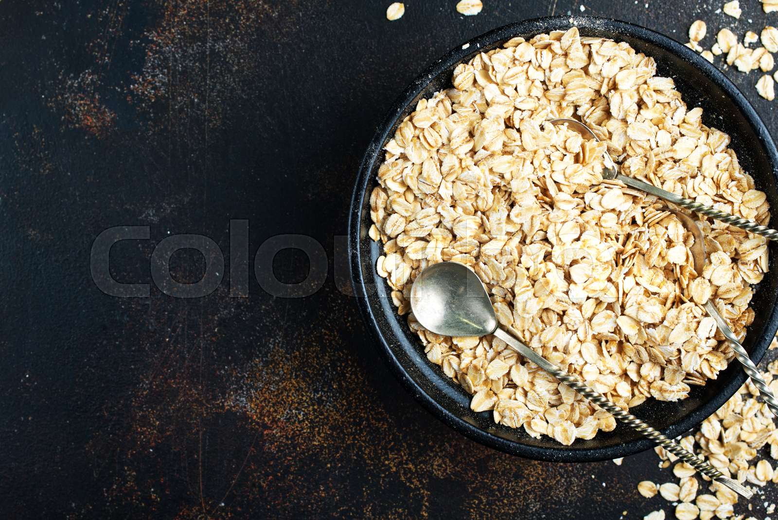 oat flakes | Stock image | Colourbox