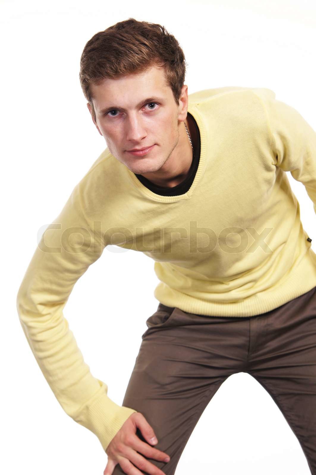 smart guy posing | Stock image | Colourbox