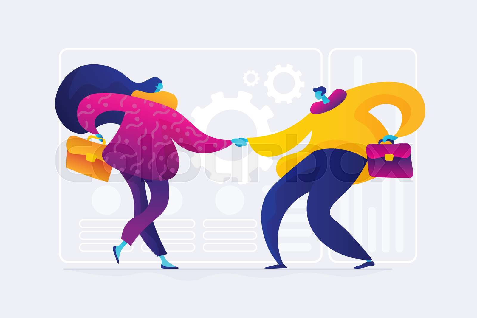 Partnership concept vector illustration. | Stock vector | Colourbox