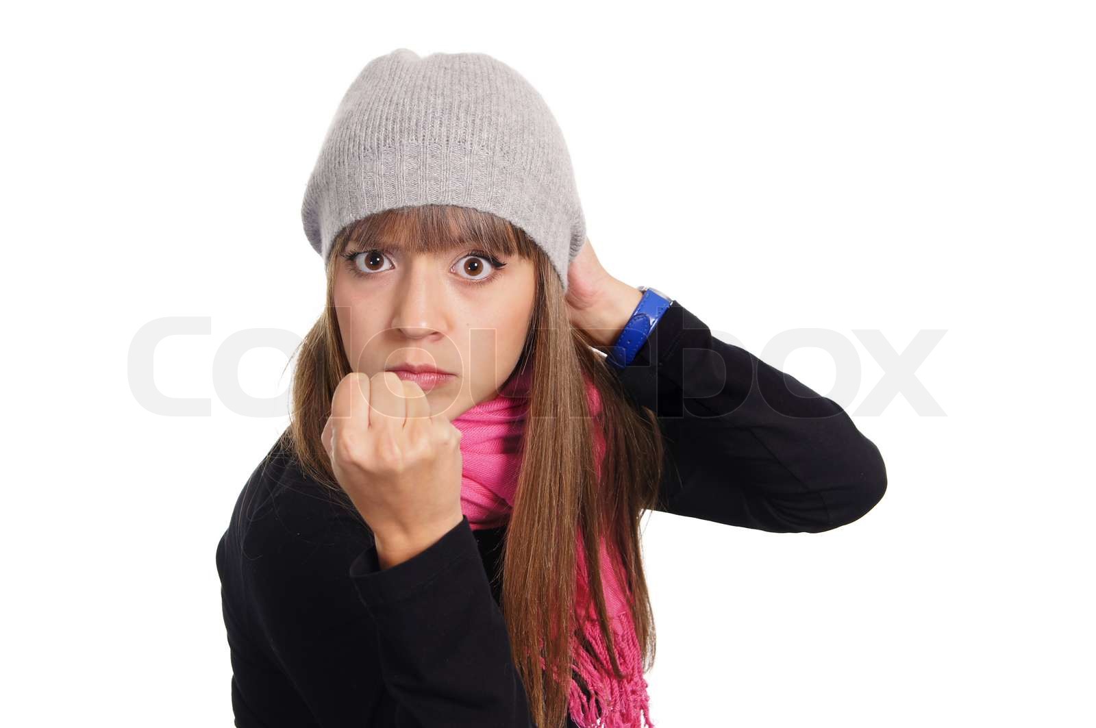 smart girl portrait | Stock image | Colourbox