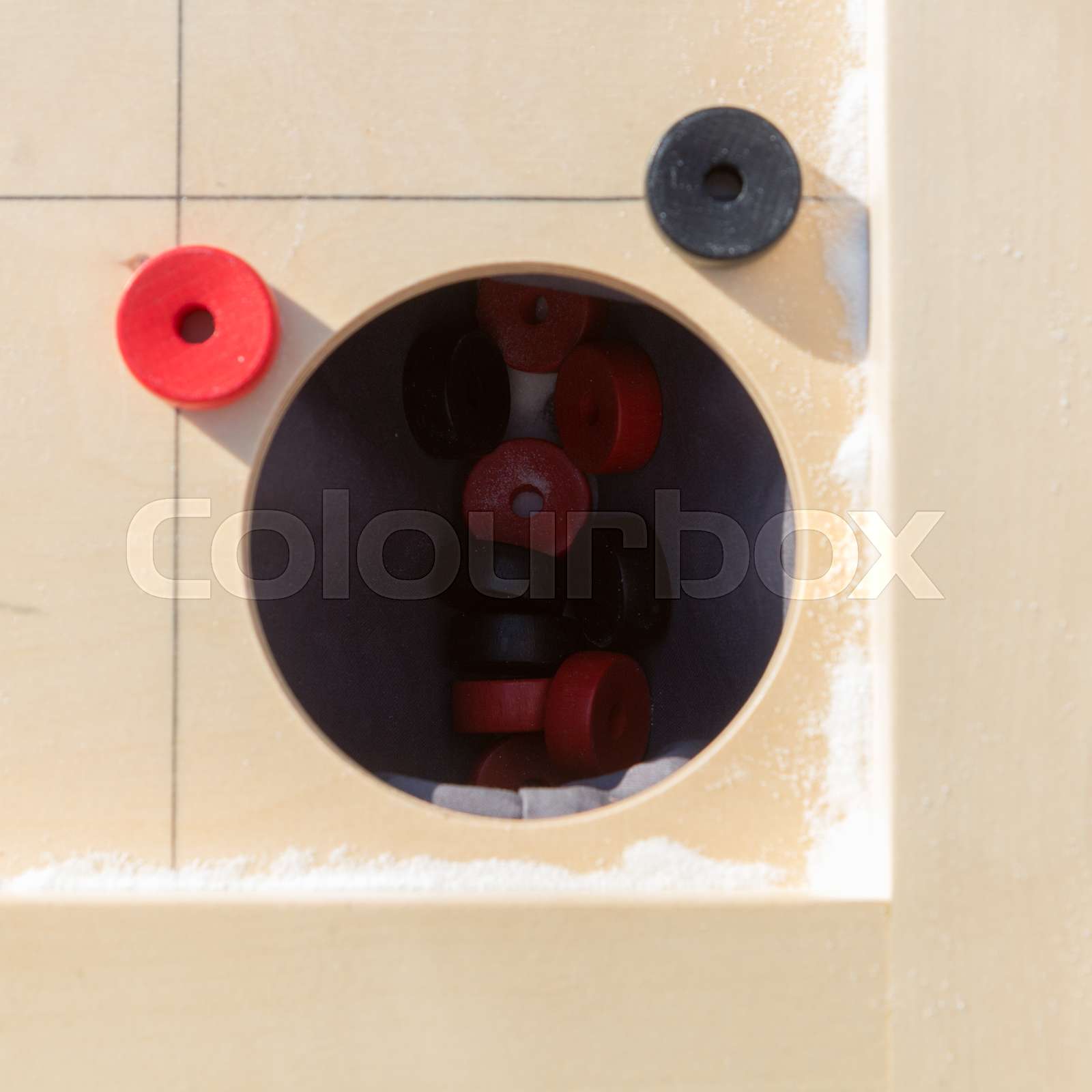 Novuss game board | Stock image | Colourbox