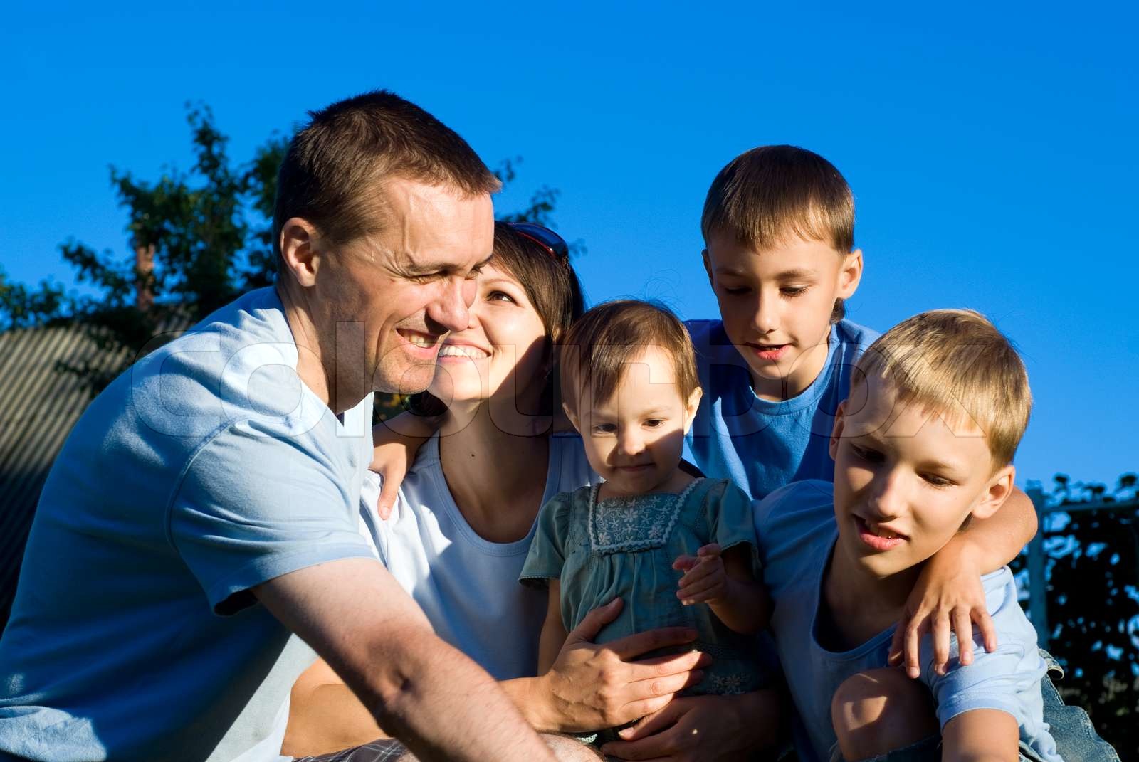 nice family portrait | Stock image | Colourbox