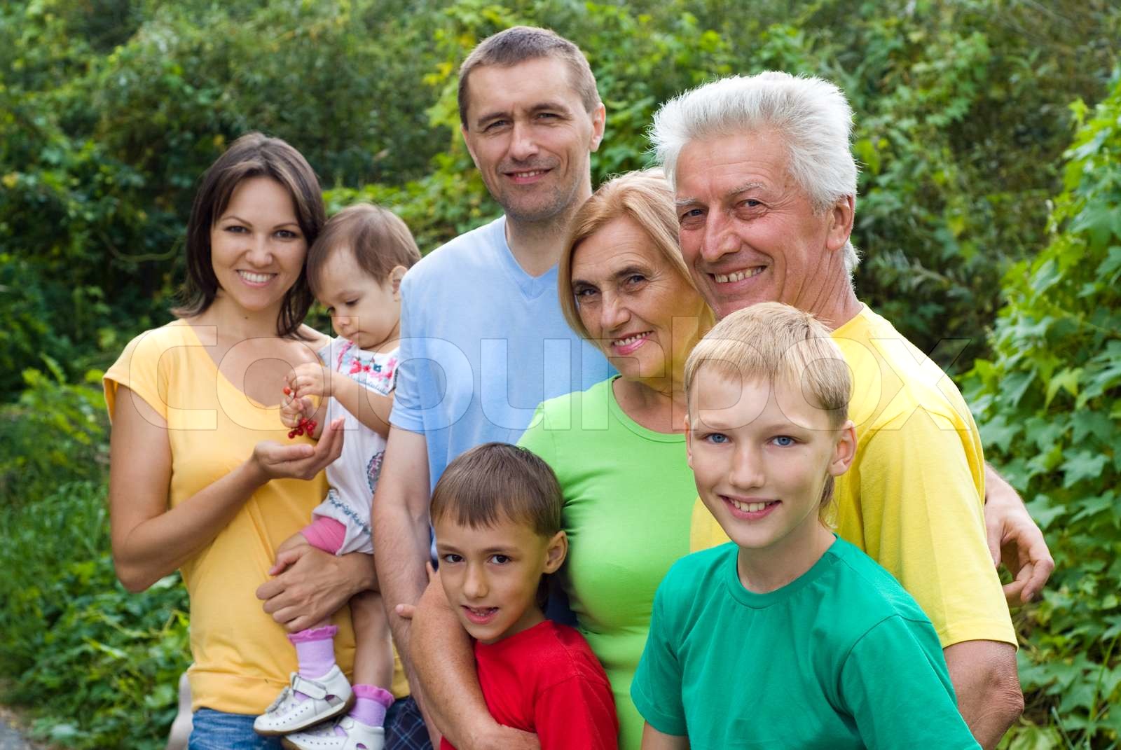 huge family portrait | Stock image | Colourbox