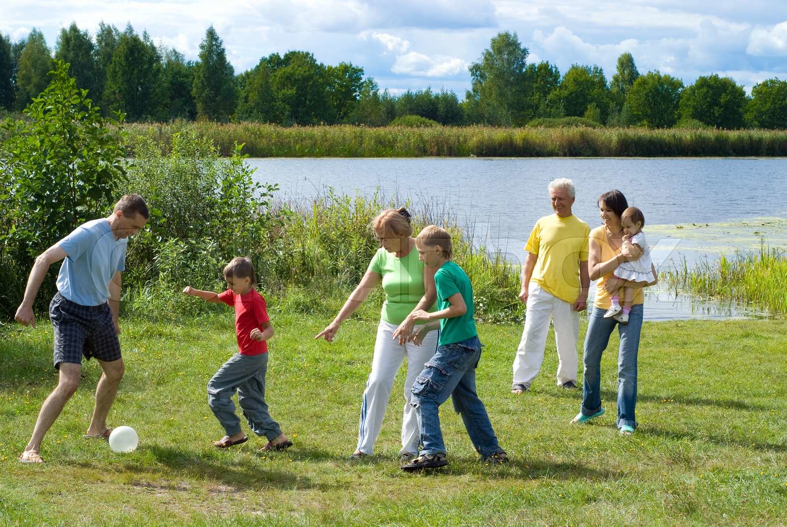 happy family playing | Stock image | Colourbox